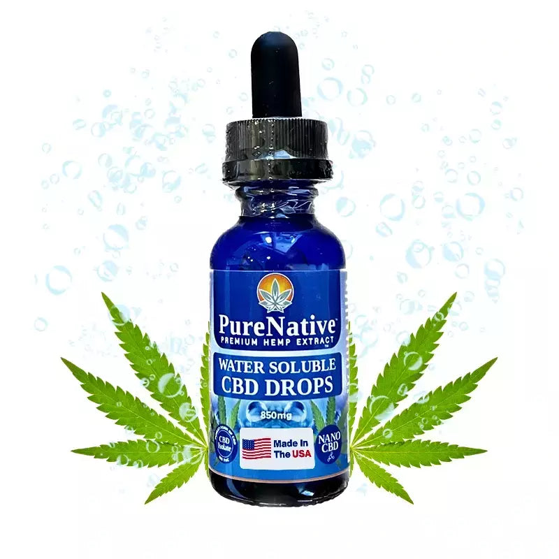 Water Soluble Nano-CBD Drops – PureNative
